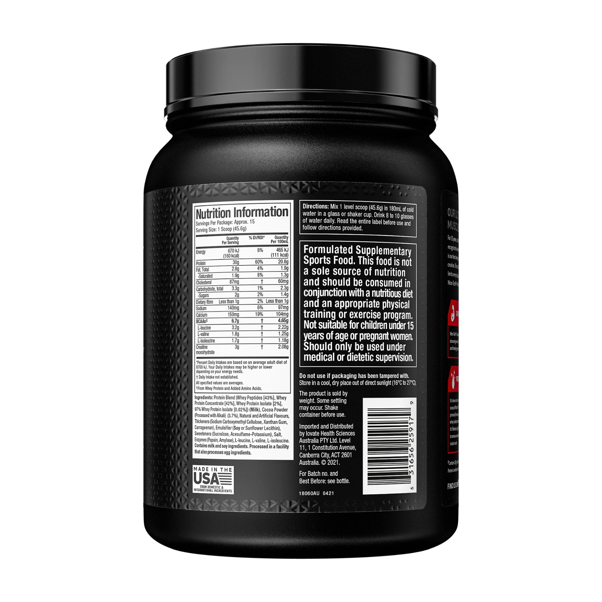 Muscletech Nitro Tech - Australian Sports Nutrition