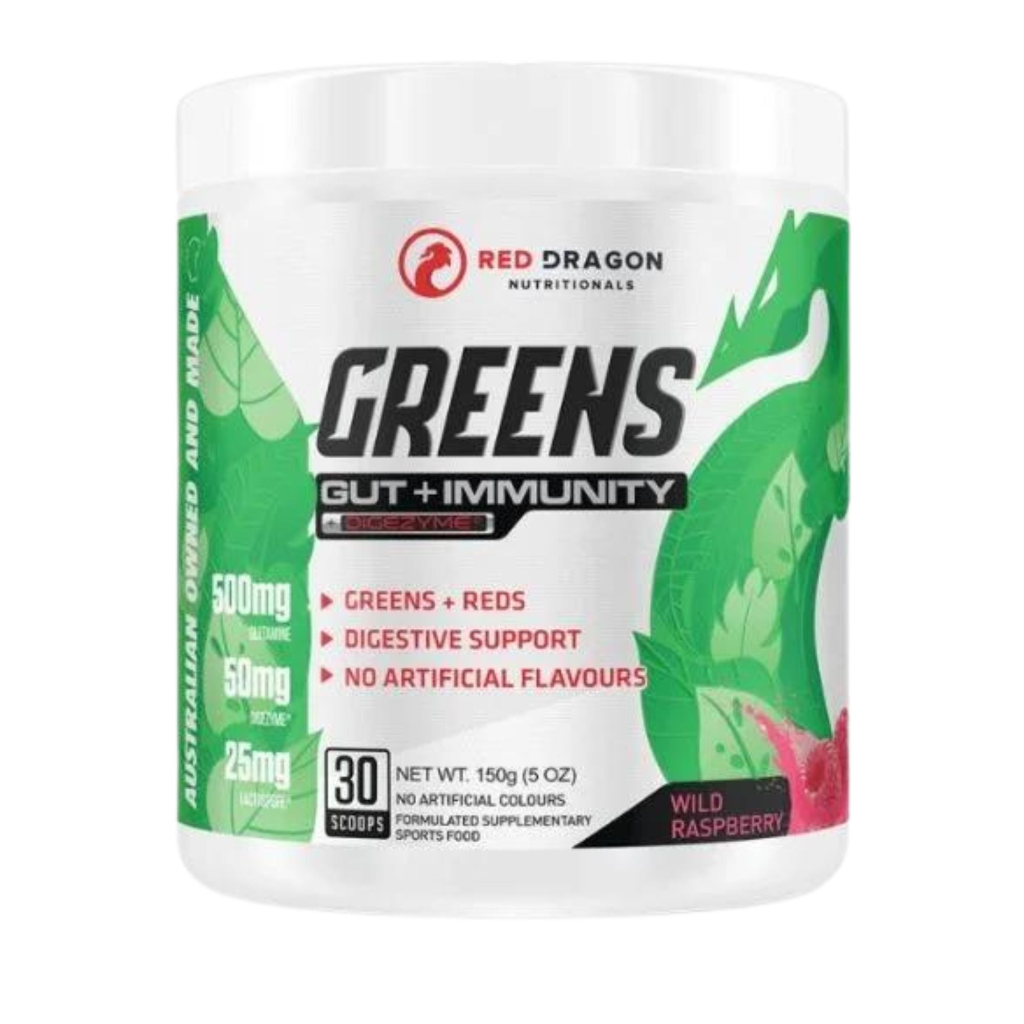 Red Dragon Greens Gut plus Immunity - Australian Sports Nutrition