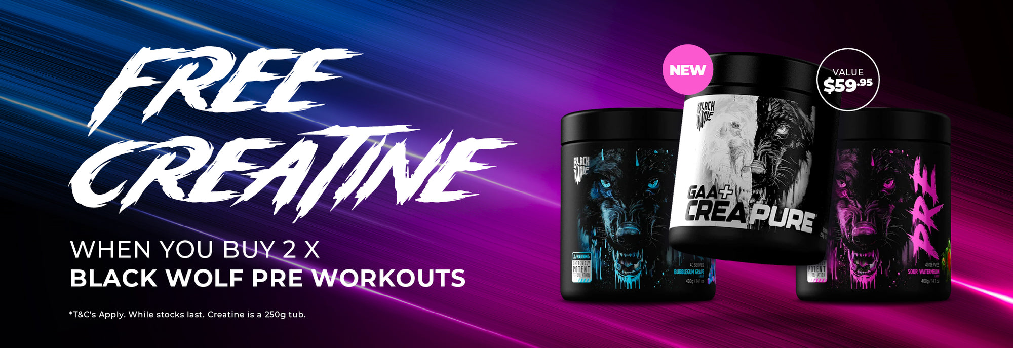 Black Wolf Pre Workout - Australian Sports Nutrition