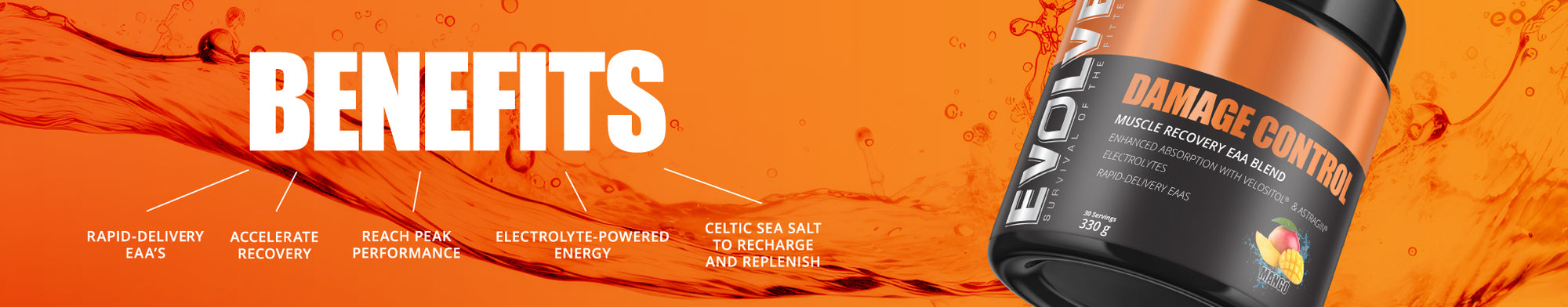 Evolve Damage Control + Electrolytes - Australian Sports Nutrition