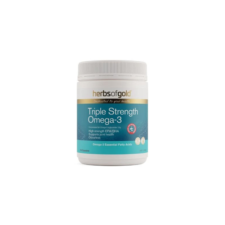Herbs of Gold Triple Strength Omega 3 Fish Oil - Australian Sports ...
