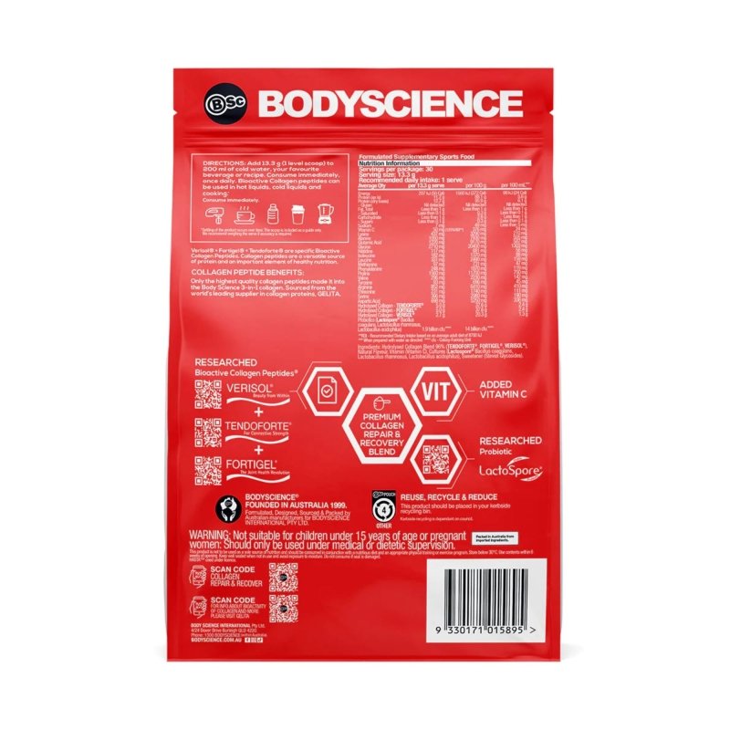 Body Science BSC Collagen Repair and Recover - Australian Sports Nutrition