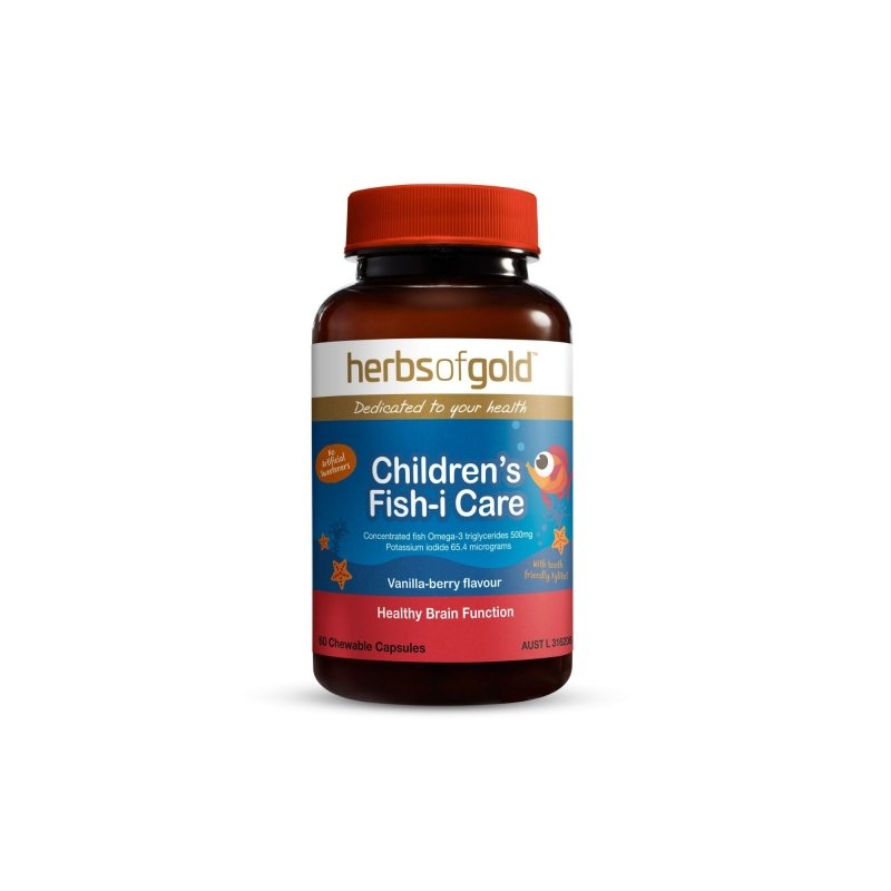 Herbs of Gold Childrens Fish-I Chewable - Australian Sports Nutrition
