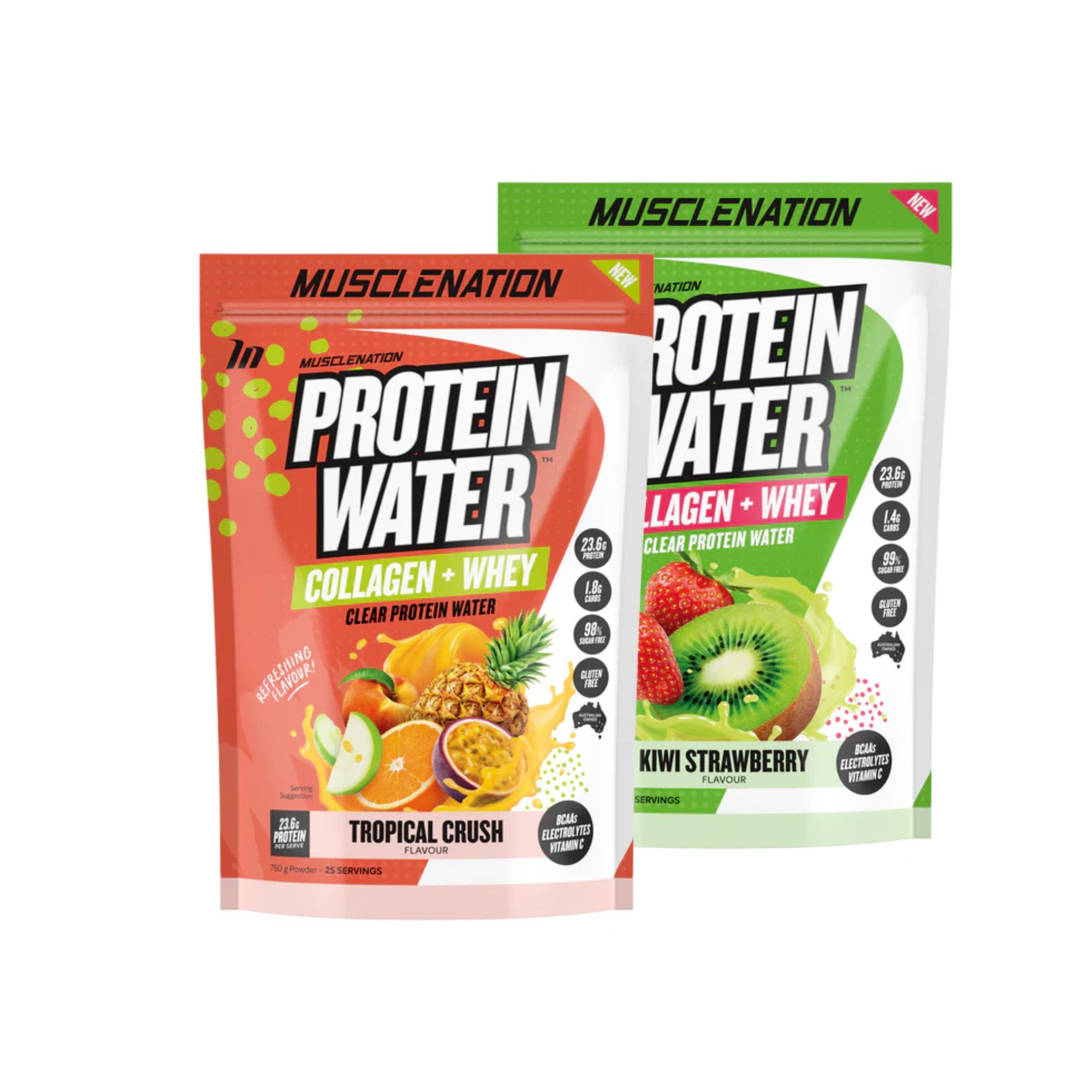 Muscle Nation Protein Water 25 serve Twin Pack - Australian Sports Nutrition